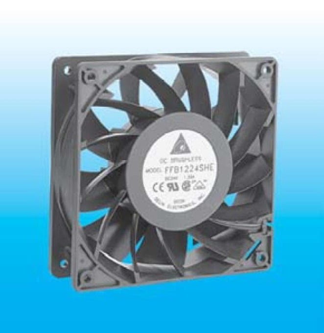 DELTA FFB1224XHE-TM50, DC Fans 120x120x38mm 24V DC fan with IP55 Dust ...