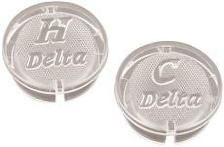 DELTA HOT AND COLD INDEX BUTTON SET, 3/4 IN. OD per 14 Each - Walmart.com