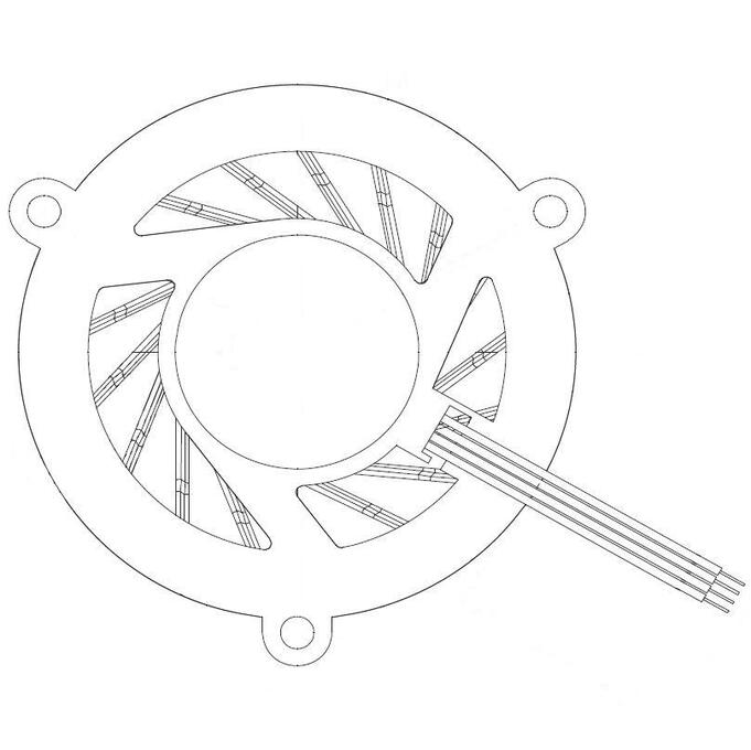 DELTA KSB0405HBF0D, Blowers DC Blower Frameless Fan, 40x8.5mm Round ...