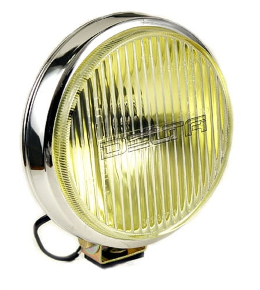 DELTA LIGHTS 100 Series Chrome Thinline Halogen Amber Fog Light Kit ...