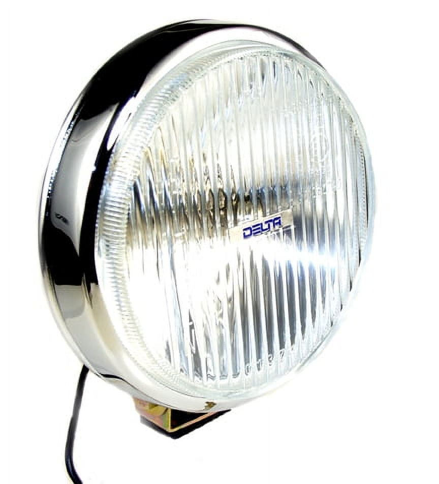 DELTA LIGHTS 100 Series Chrome Thinline Xenon Clear Fog Light Kit with ...