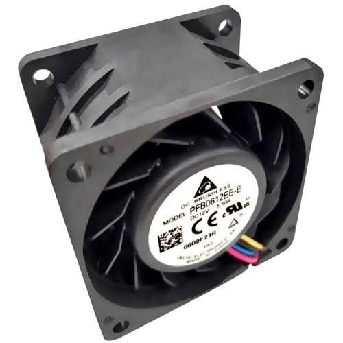 DELTA PFB0612EE-E, DC Fan 60x60x38mm, 12VDC 3.5A, 25.5krpm 77.3 CFM 68.6dBA, Tach PWM, 4 wire ...