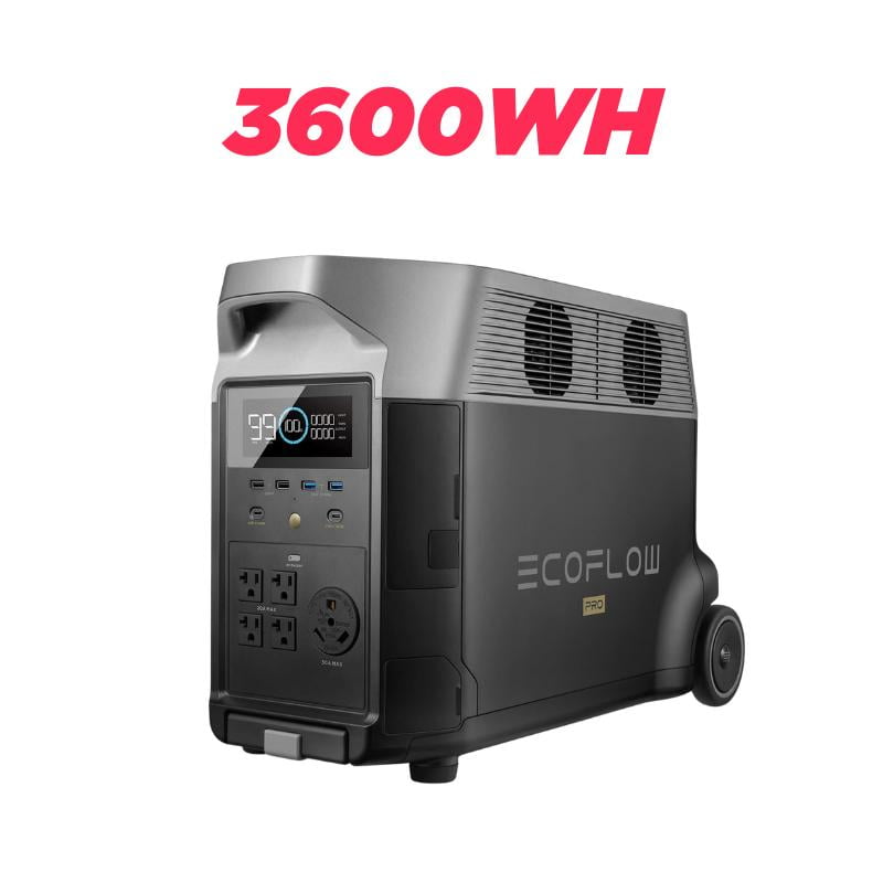 DELTA Pro, 3600Wh, 3600W Output, EcoFlow Portable Power Station, 2.7H ...