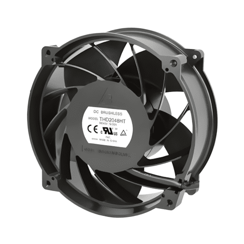 DELTA THD2048HT, DC Fan, 200x70mm 48VDC 384W, 1026CFM 78dB, Ball, Tach ...