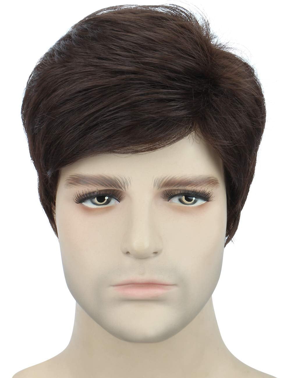 DELUXE HAIR Full Head Hair Wig For Men And Boys For Daily Use Look Like Real Synthetic Hair Wigs ...