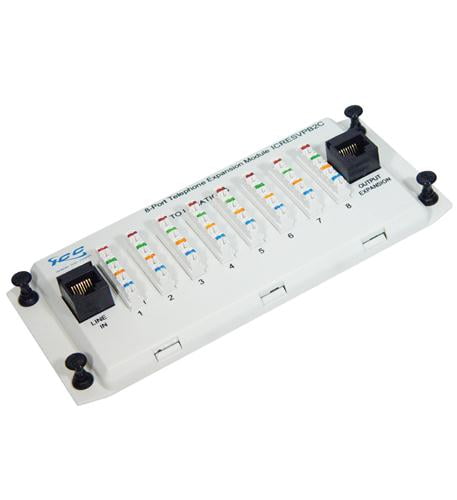 DELUXE SERIES-TELEPHONE EXPANSION- 8PORT Patch Panels and Blocks ...