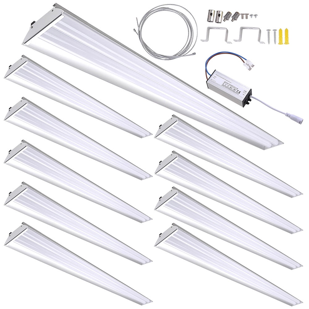 DELight 10-Pack 40W LED Shop Light 5000K 4000-4500lm Garage Work Shop ...