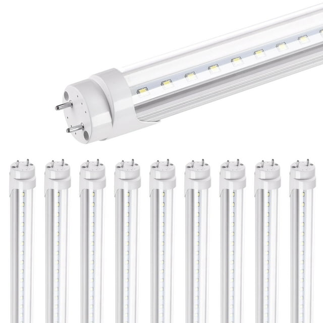 DELight 10 Pack T8 4FT LED Light Tube 18W 6000-6500K Daylight White 4 ...