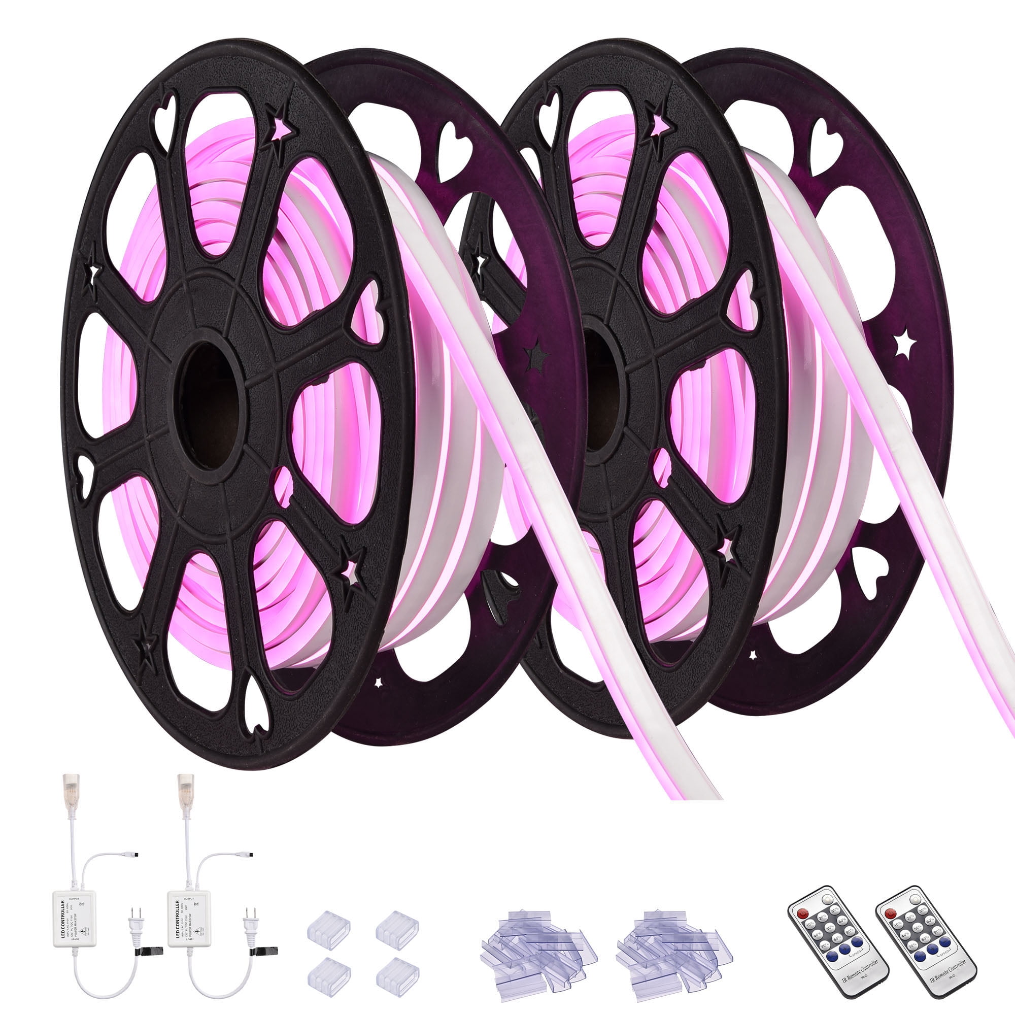 DELight 2-Sided LED Rope Light 50Ft, Flexible Waterproof Brightness ...