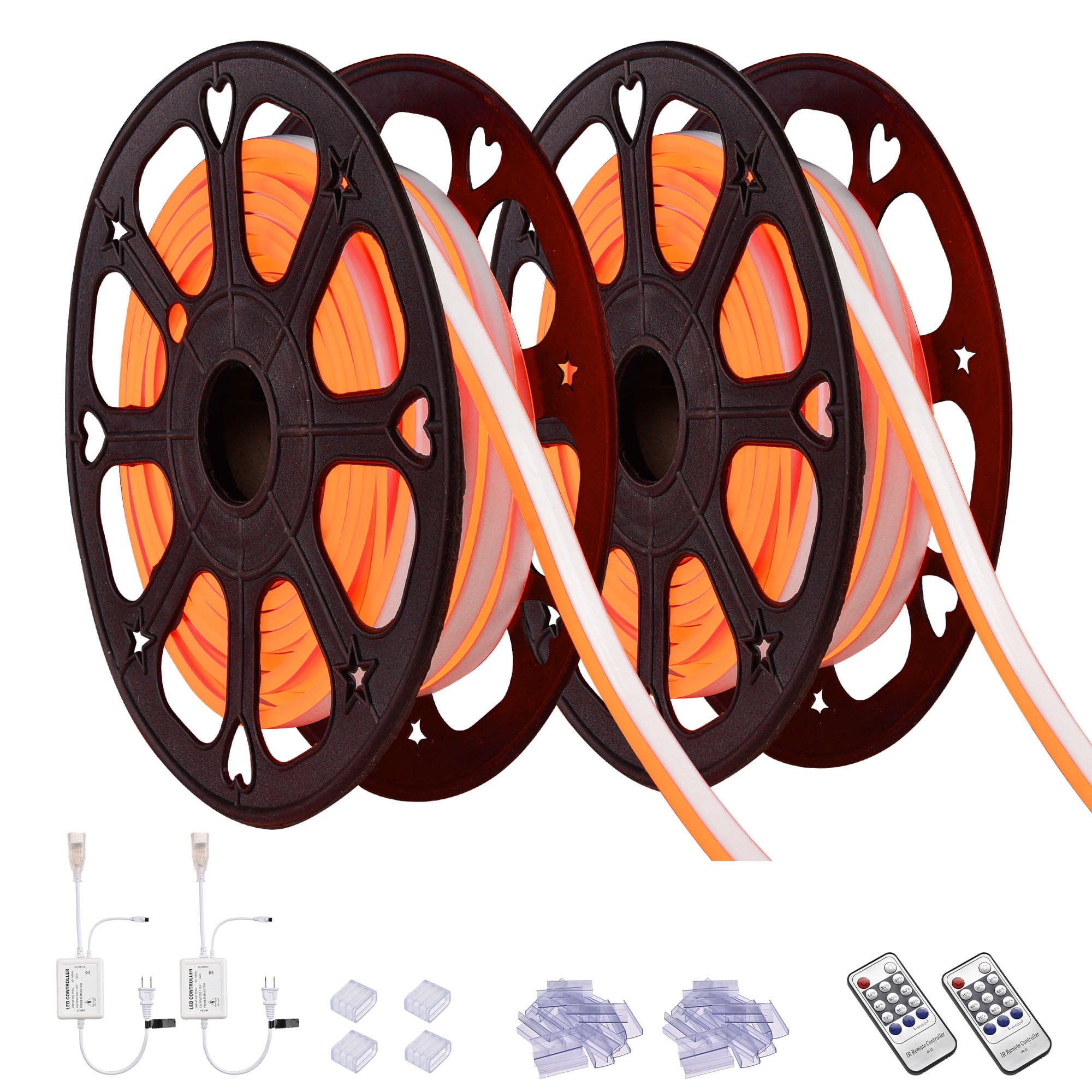 DELight 50 FT 2-Sided LED NEON Light DIY Adjustable Mode Remote Home ...