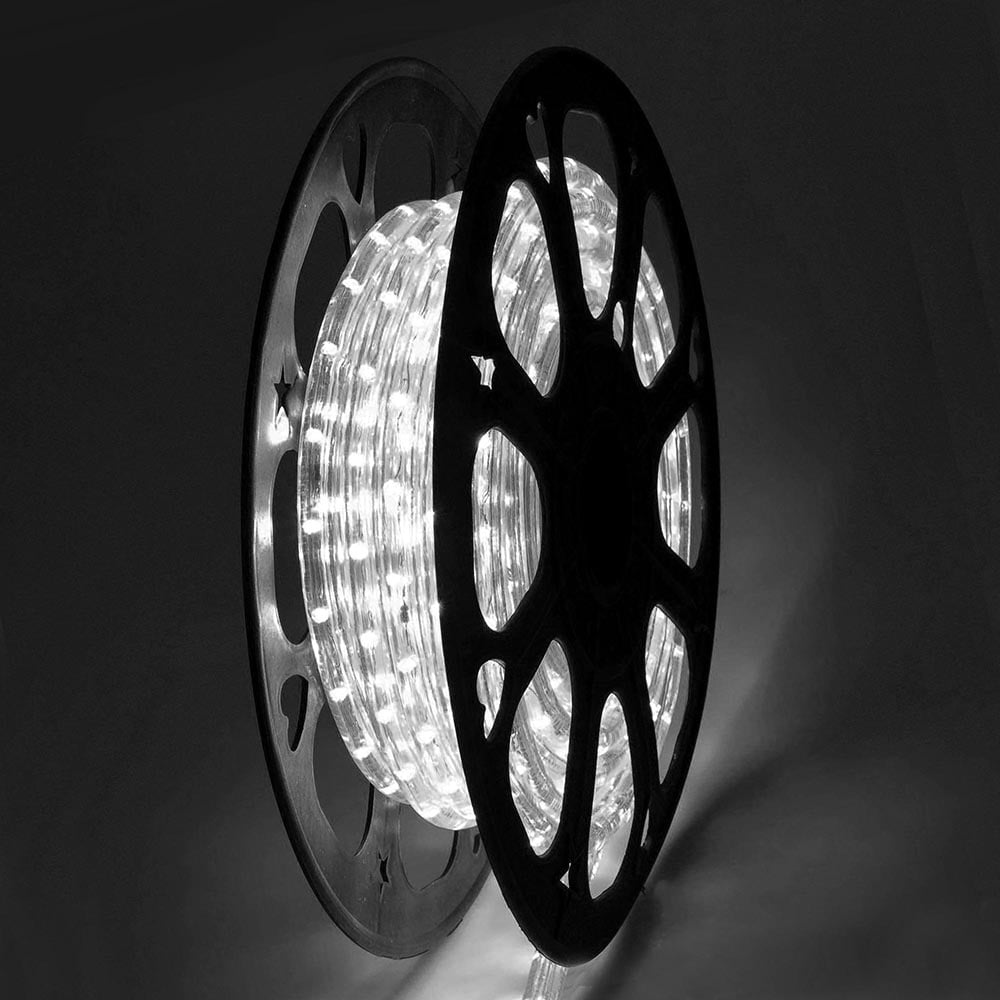 DELight 50Ft Rope Light 540 LED, Waterproof, Indoor/Outdoor, Flexible ...