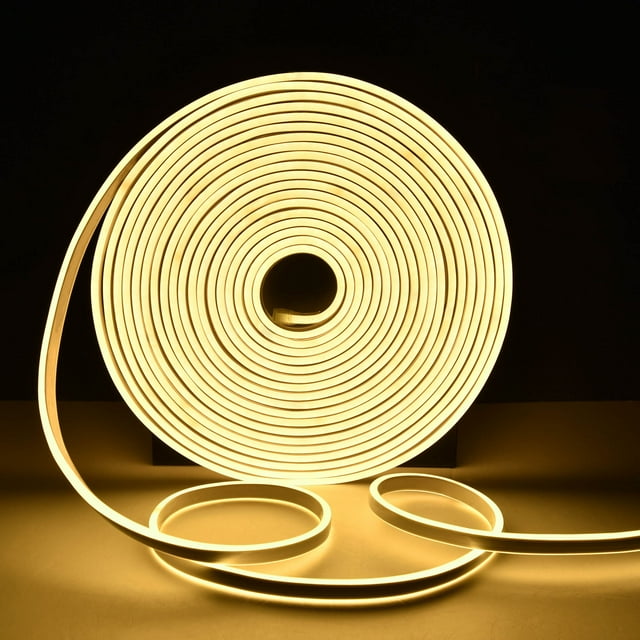 DELight 50ft LED Neon Rope Lights 1800pcs Beads Bulbs Waterproof ...