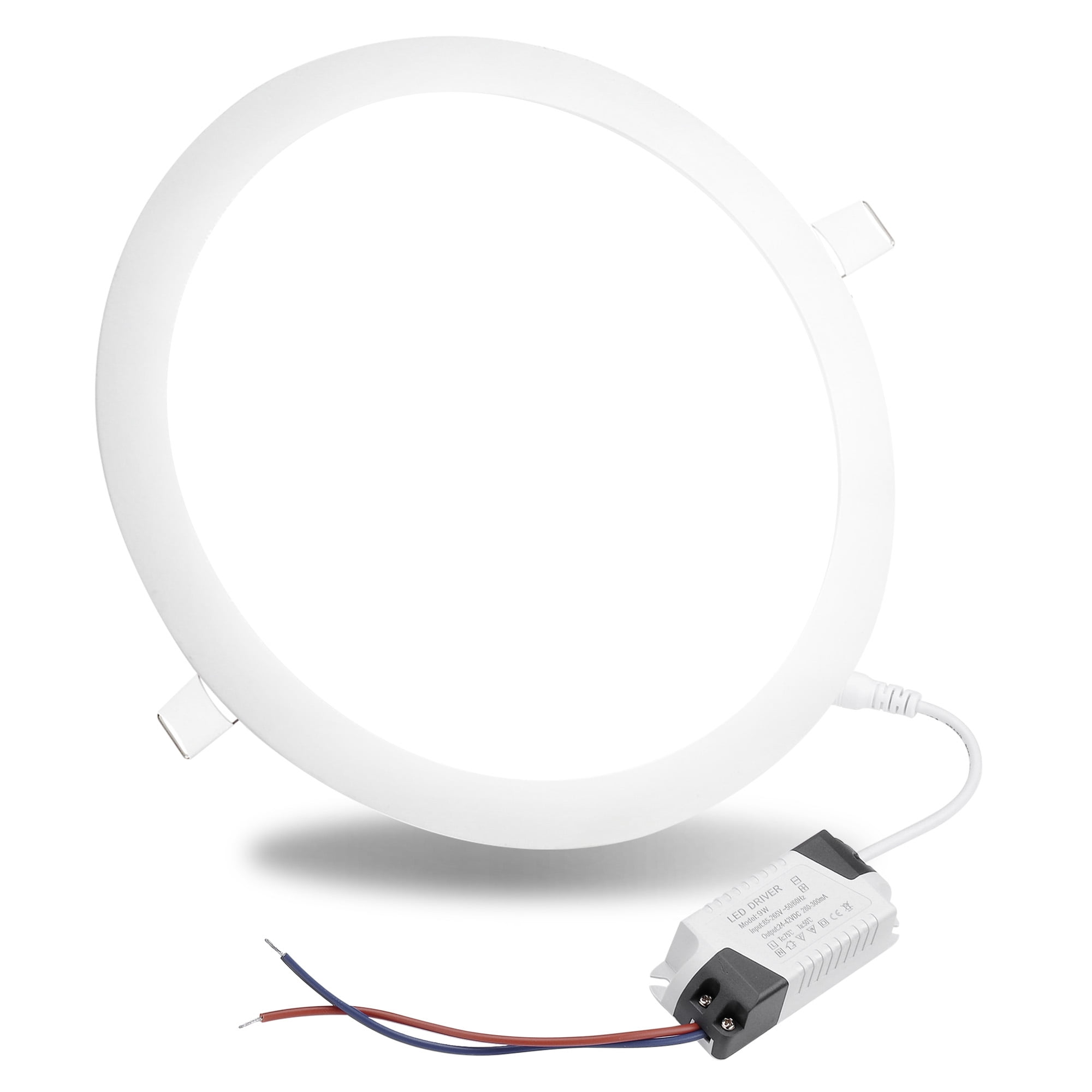 Commercial Electric DELight 7" LED Recessed Ceiling Light Panel, 6000 ...