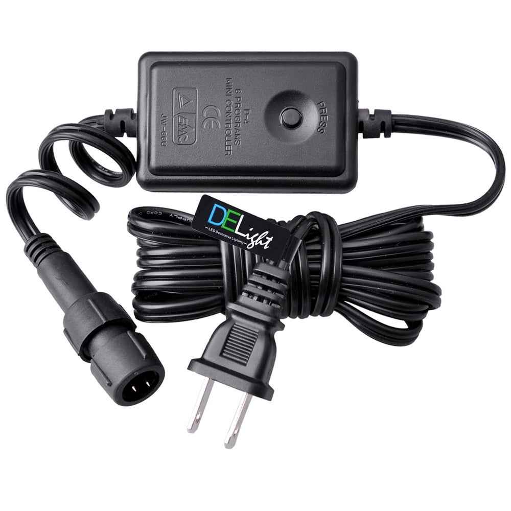 DELight 9 FT Multi Flash Flashing Controller 8 Modes Power Cord Home ...