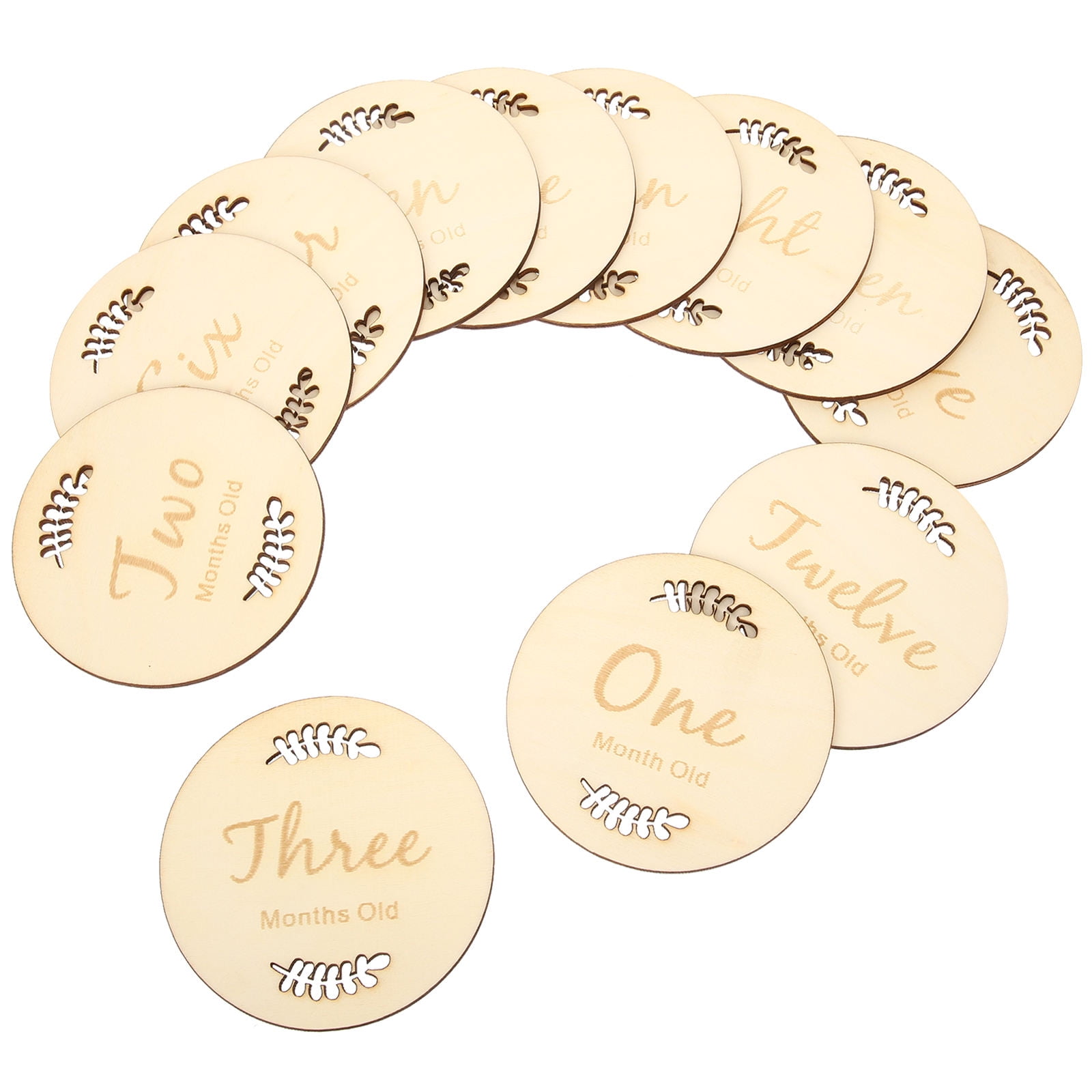 DEMACRIO 1 Set Beige Wood Baby Name Announcement Sign for Newborns and ...