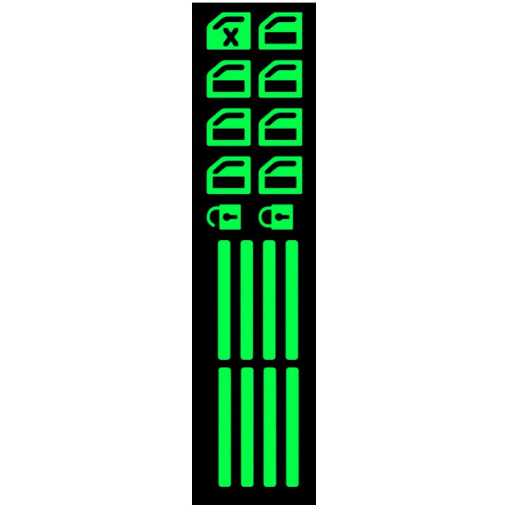 DEMACRIO 1 Set Car Decals Stickers for Safety Enhancement Fluorescent 4 ...