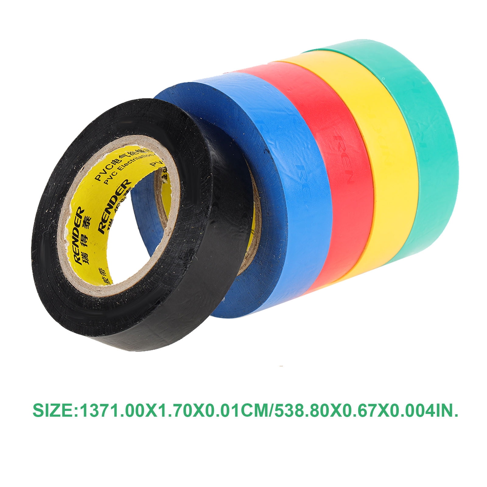 DEMACRIO Insulation Protection Electrical Tapes PVC 10Pcs 1371x0.7In ...