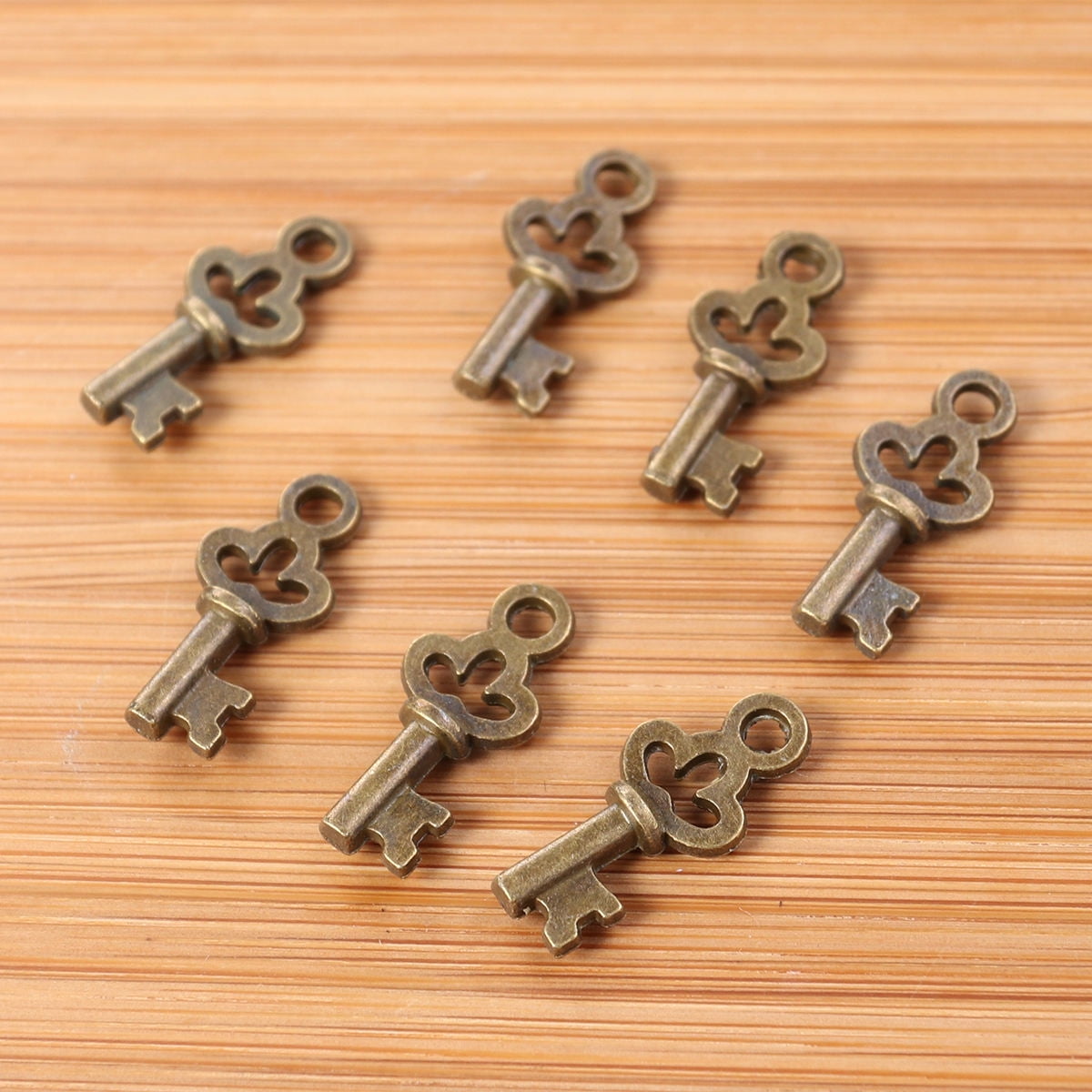 DEMACRIO 20Pcs Small Key Charms Zinc Alloy Decorative Accessories for ...