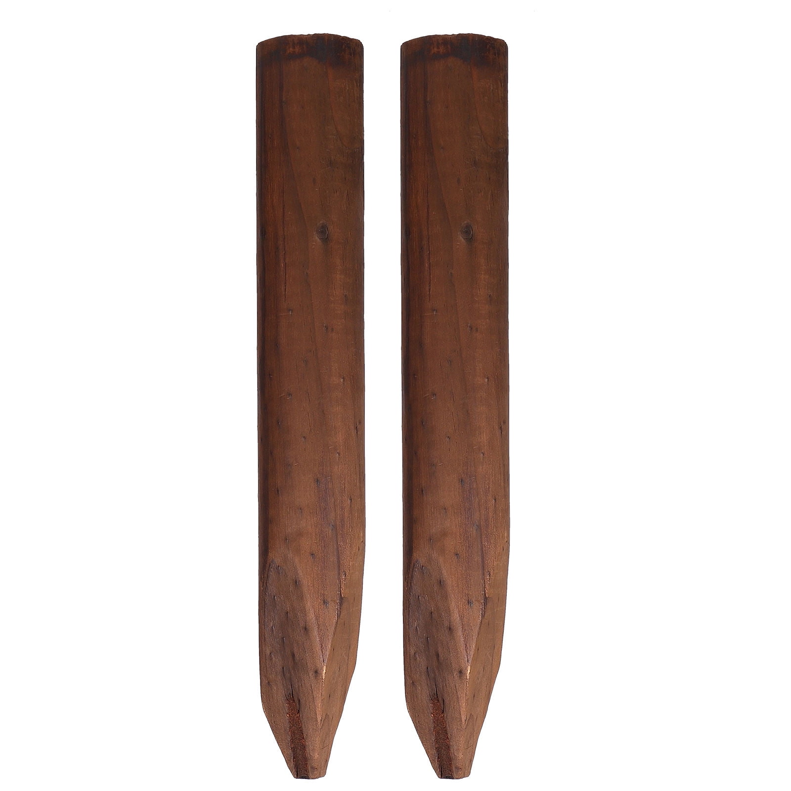 DEMACRIO 2Pcs Wood Fence Posts for Garden Edging and Flower Bed Borders ...