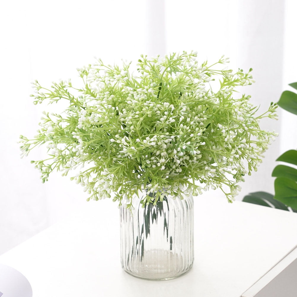 DEMACRIO 3Pcs Artificial Plants Home Decor Assorted Color Plastic 14 ...