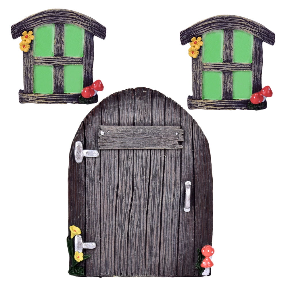 DEMACRIO 3Pcs Resin Tree Face Sculpture Art Crafts Black Garden ...