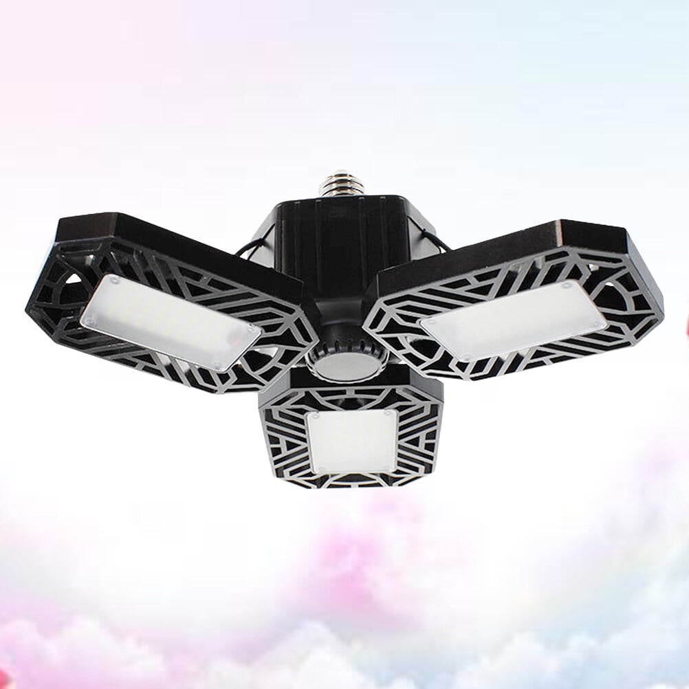 DEMACRIO 80w Deformable Led Garage Light Folding Ceiling Lamp For Workshop And Warehouse ...