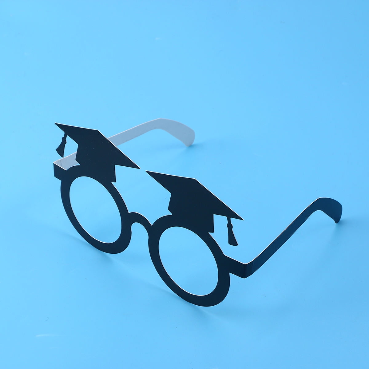 DEMACRIO 8Pcs Graduation Eyeglasses Round Black Paper for Graduation ...