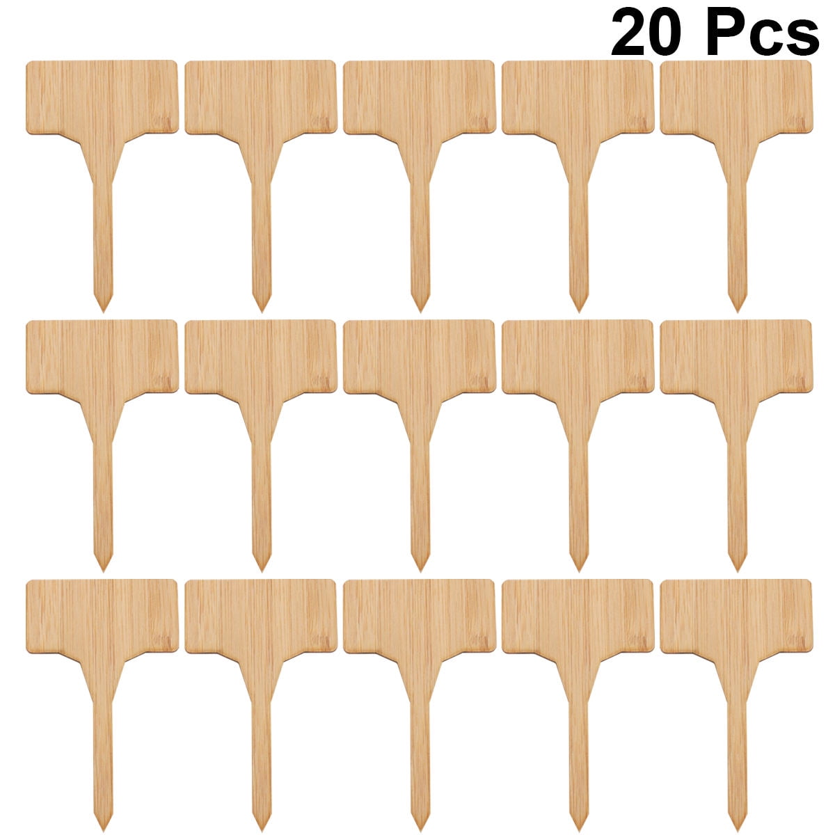DEMACRIO Bamboo Flower Pot Sign 20Set for in 6x10x0.2in - Walmart.com