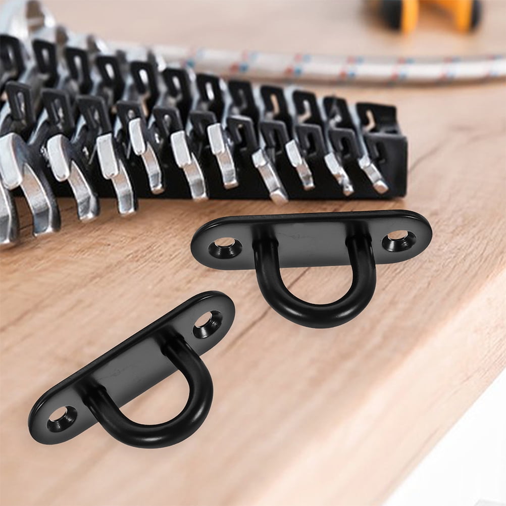 DEMACRIO Ceiling Hook Clips 6Pcs Black Stainless Steel Hooks U Shaped ...