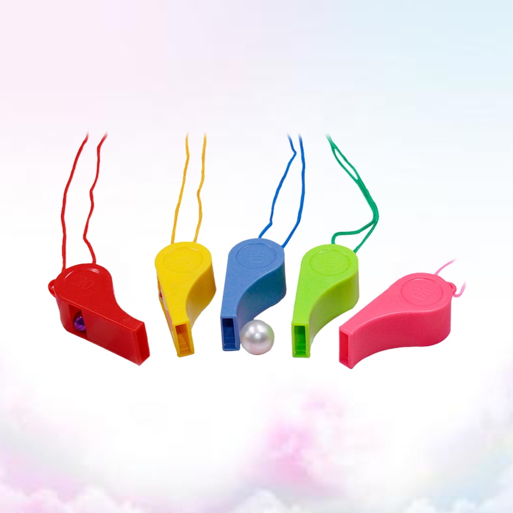 DEMACRIO Colorful Plastic Sports Whistles 60Pcs for Kids Cheerleading ...