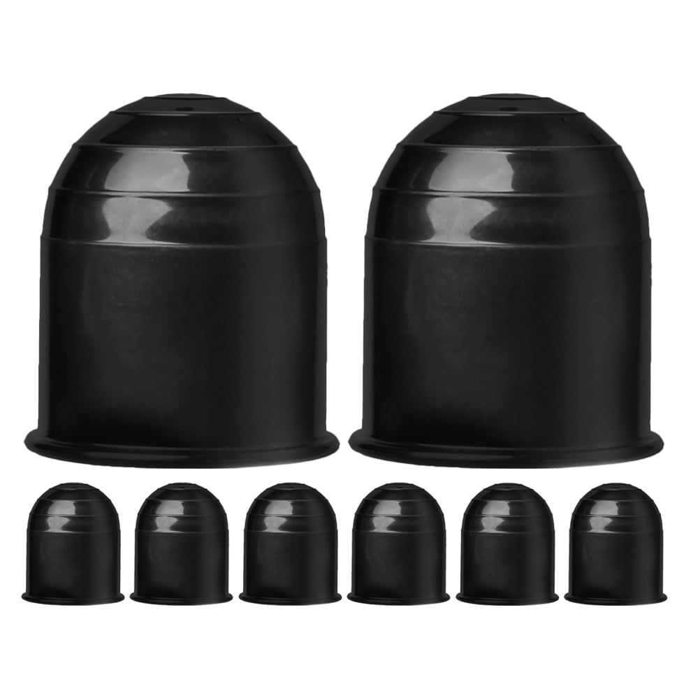 DEMACRIO Tow Bar Ball Caps 8Pcs Black Plastic Dirt Proof for RV Tow ...