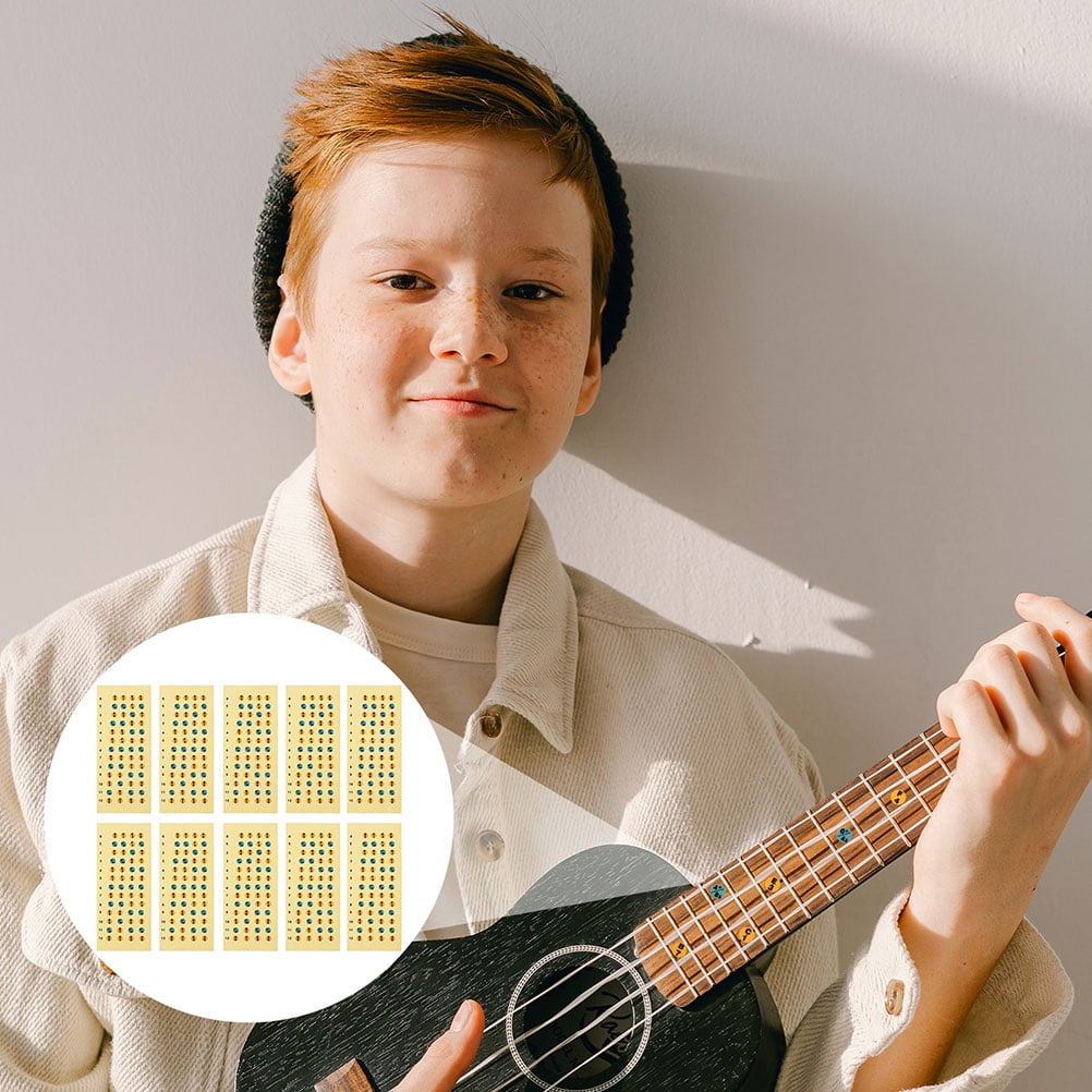 DEMACRIO Ukulele Stickers 20Set Musical Scale Stickers Assorted Color ...