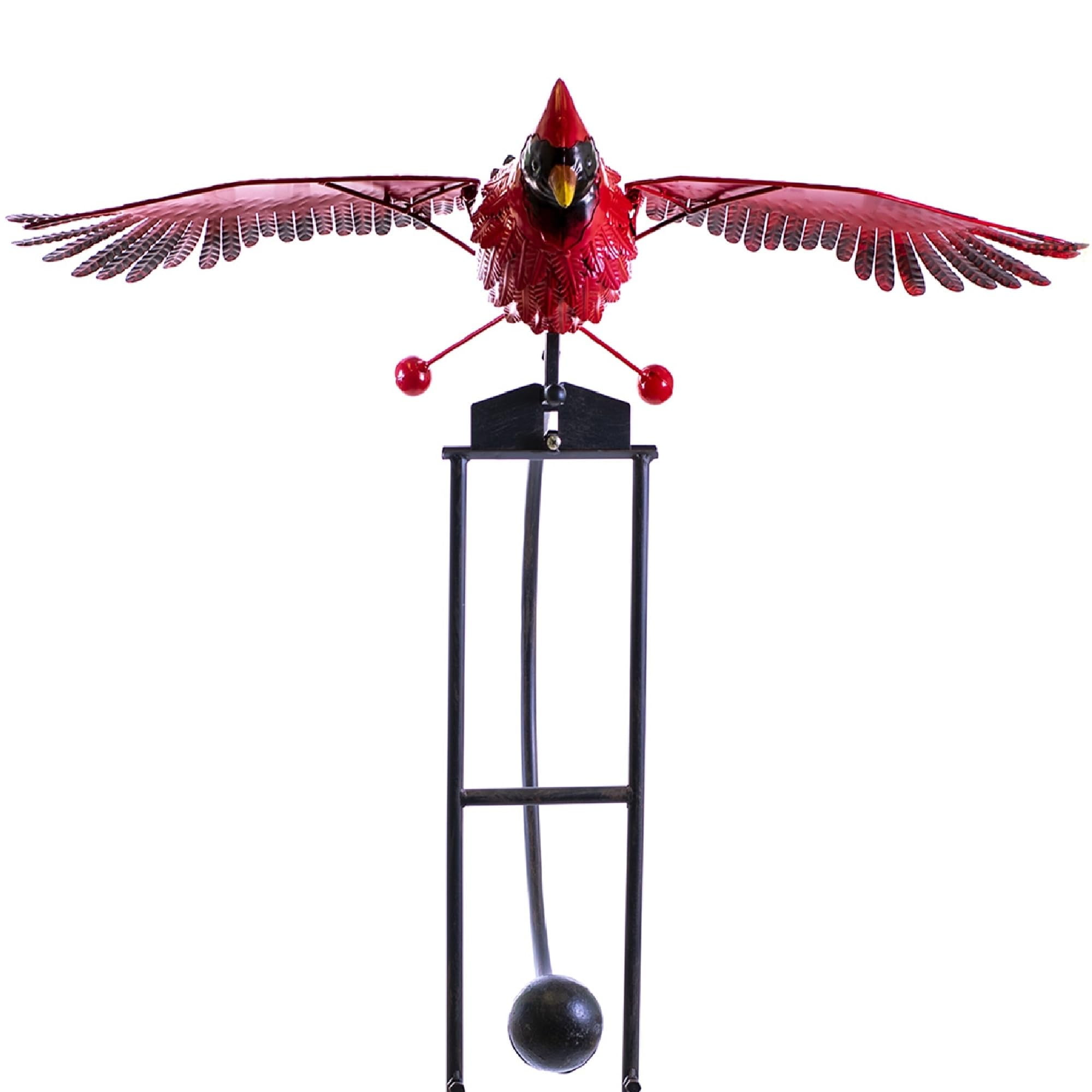 DEMAGNNIE Large Cardinal Garden Stake,Rocker Garden Stakes with Motion ...