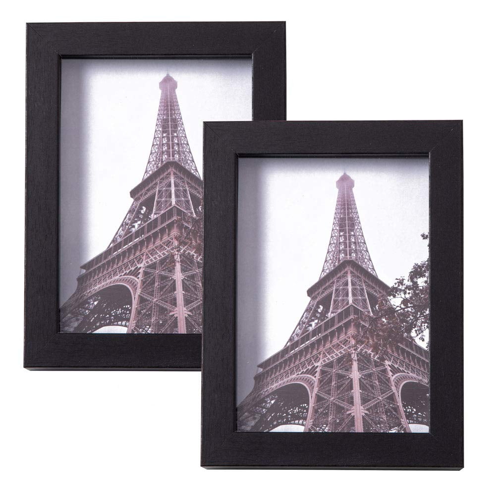 DEMAIKE 5x7 Shadow Box Frame 2-Pack Wood 3D Picture Frame with Glass ...