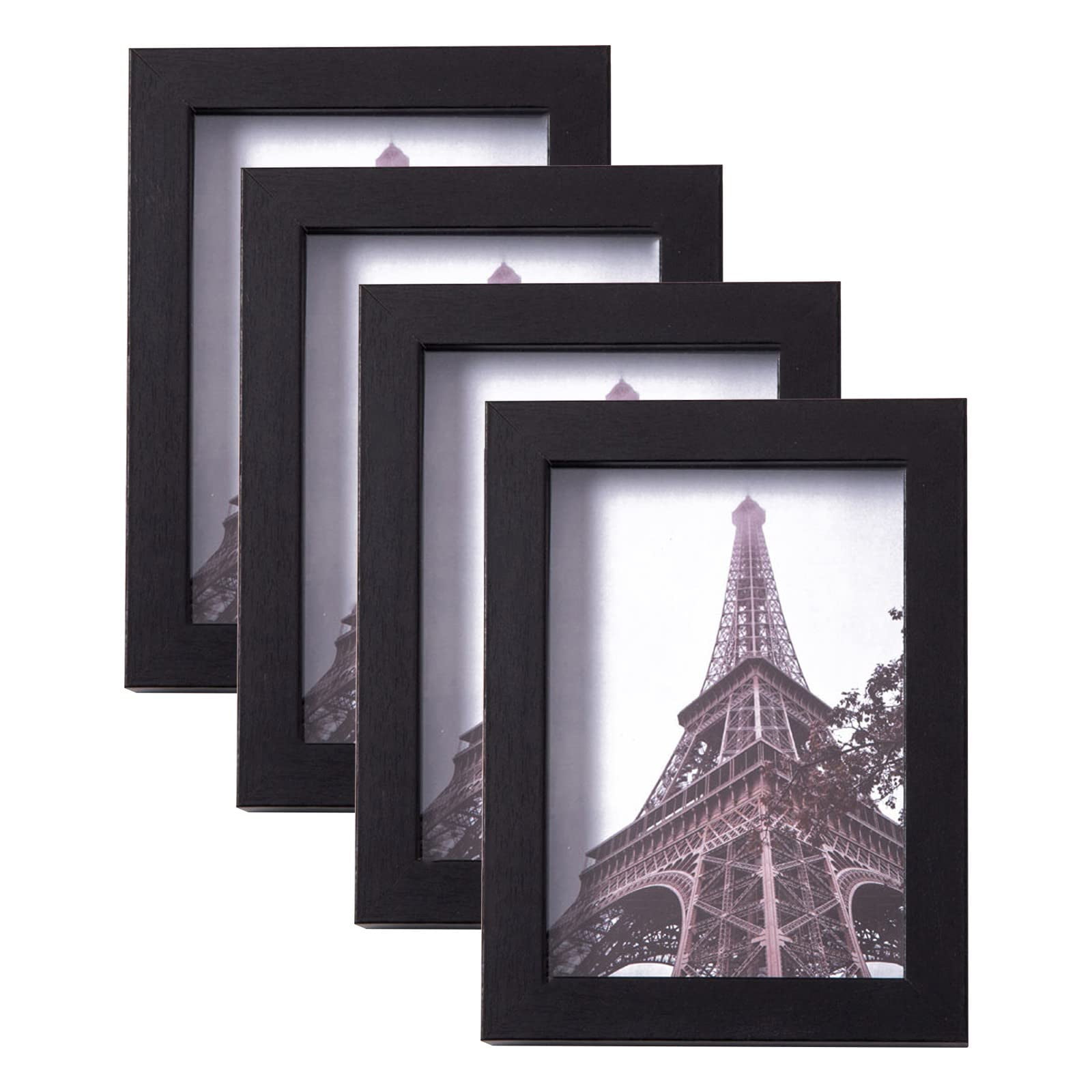 DEMAIKE 5x7 Shadow Box Frame 4-Pack Wood 3D Picture Frame with Glass ...