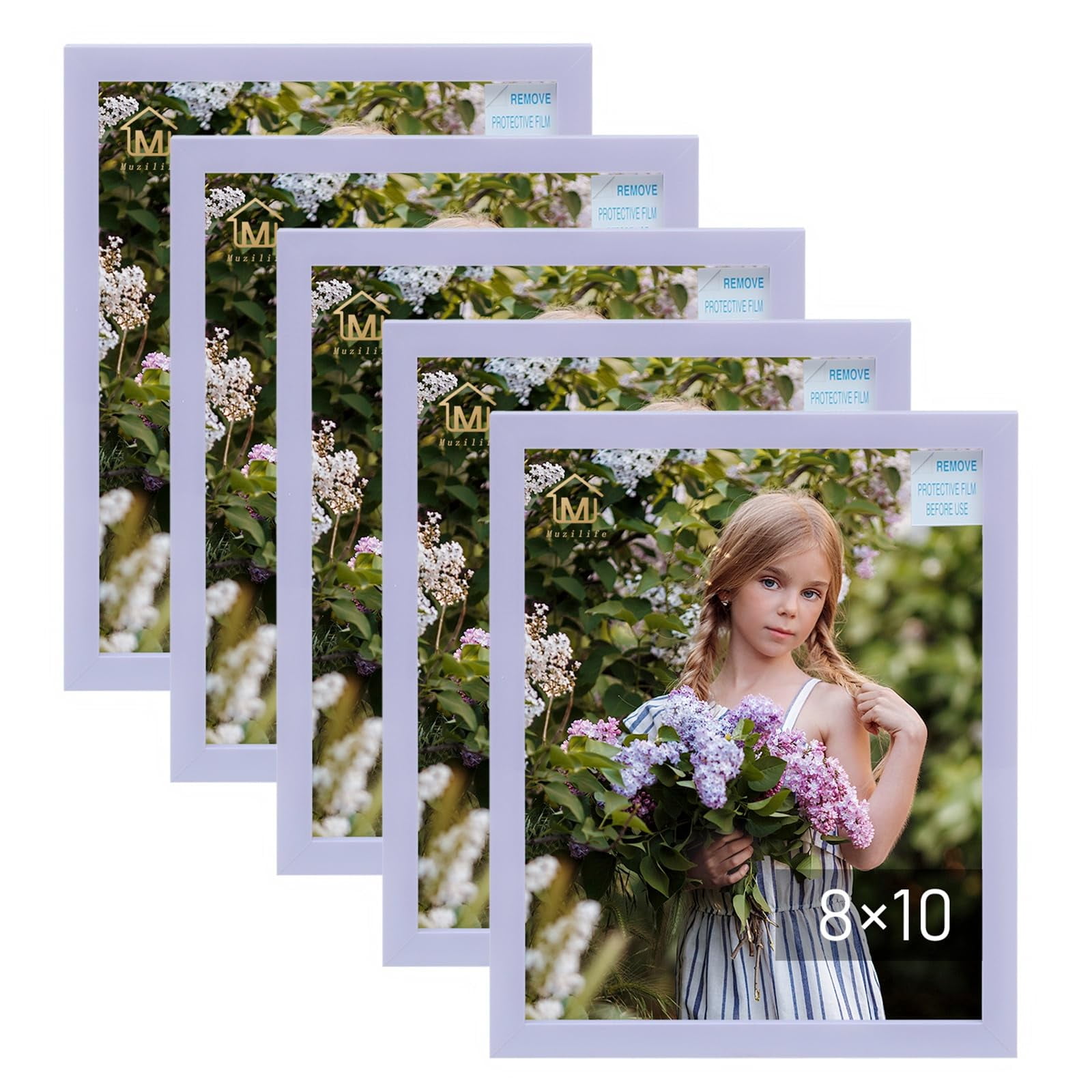 DEMAIKE 8x10 Glossy PVC Picture Frames for Table Top and Wall Mounting ...