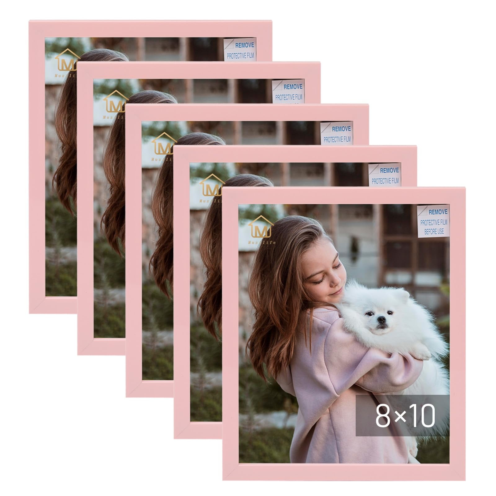 DEMAIKE 8x10 Glossy PVC Picture Frames for Table Top and Wall Mounting ...