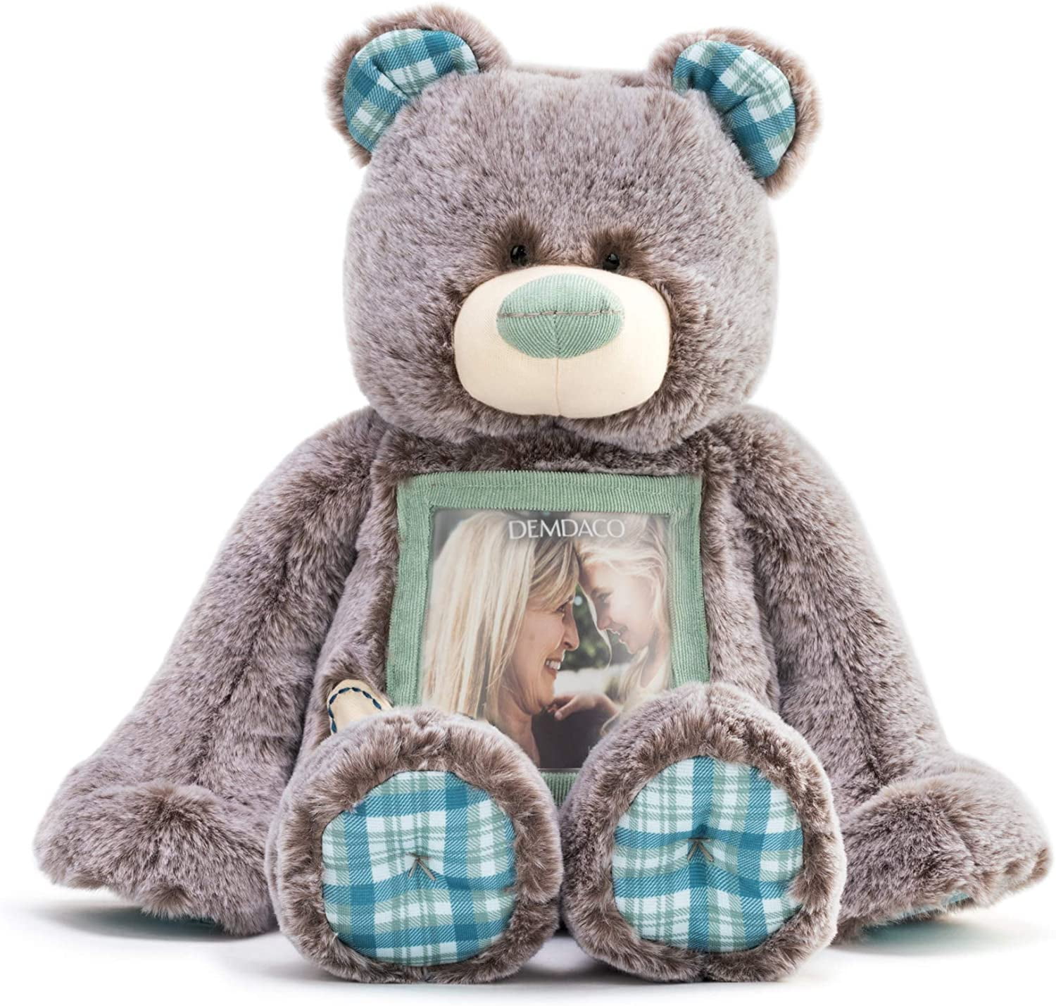 DEMDACO Grandma Here to Hug Photo Natural Brown 12 inch Plush Polyester ...