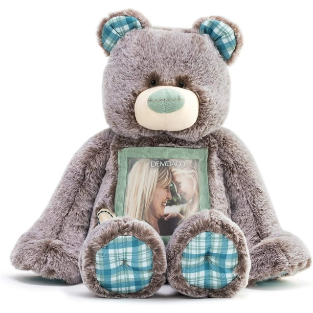DEMDACO Grandma Here to Hug Photo Natural Brown 12 inch Plush Polyester ...