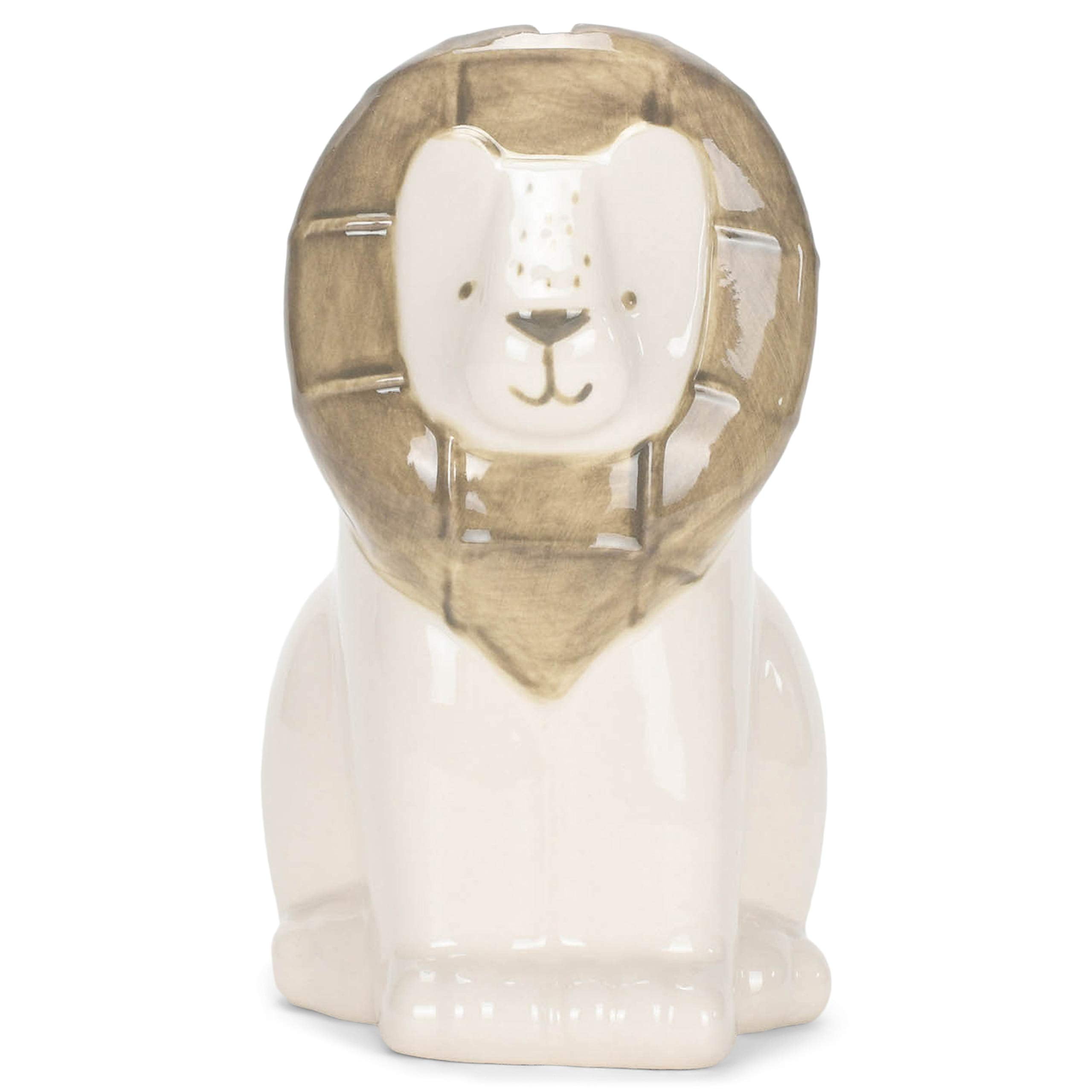 DEMDACO Pride & Joy Leonard the Lion 5.5 inch Ceramic Stoneware Money ...