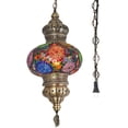 DEMMEX 10" Diameter XL Mosaic Globe Turkish Moroccan Hanging Pendant ...