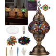 DEMMEX DIY Turkish Mosaic Lamp Making Kit – No Grout Needed – Fun, Easy ...
