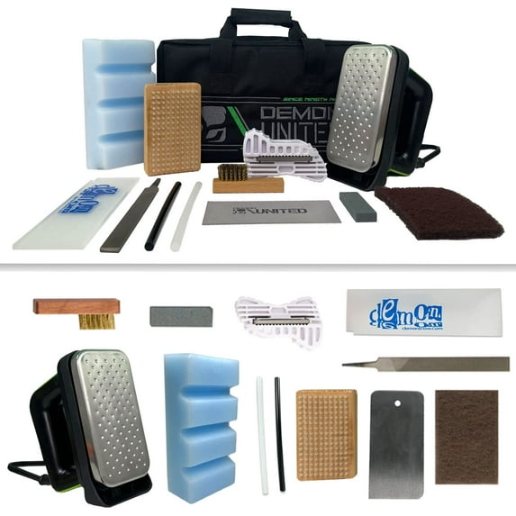 DEMON UNITED Snow Ready Ski Tuning Kit & Snowboard Tuning Kit with Iron ...