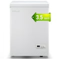 DEMULLER 3.5 Cu. ft Chest Freezer Small Freezers with Top Open Door Freestanding White - Walmart.com