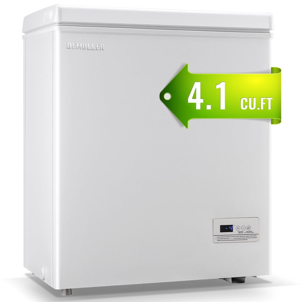 DEMULLER Chest Freezer, 4.0 Cu. ft, Quiet Compressor, Adjustable ...