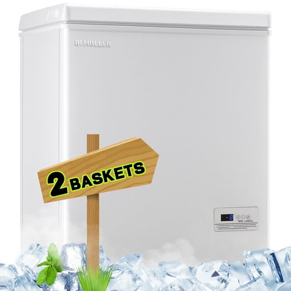 Deep Chest Freezer Mini Freezers Top Open Door Wide Temp Range Two ...