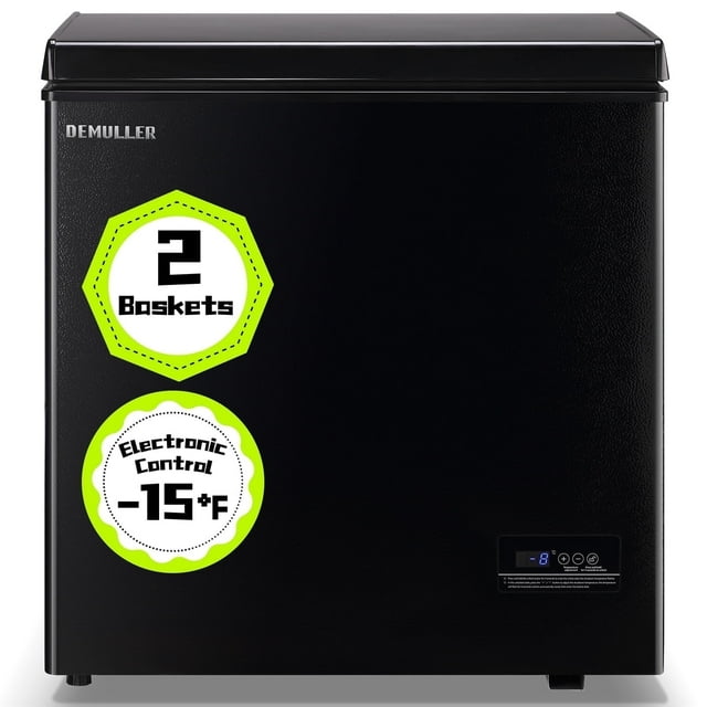 DEMULLER 5.0 Cu.ft Mini Chest Freezer Small Freezers for Dorms,Apartmen ...