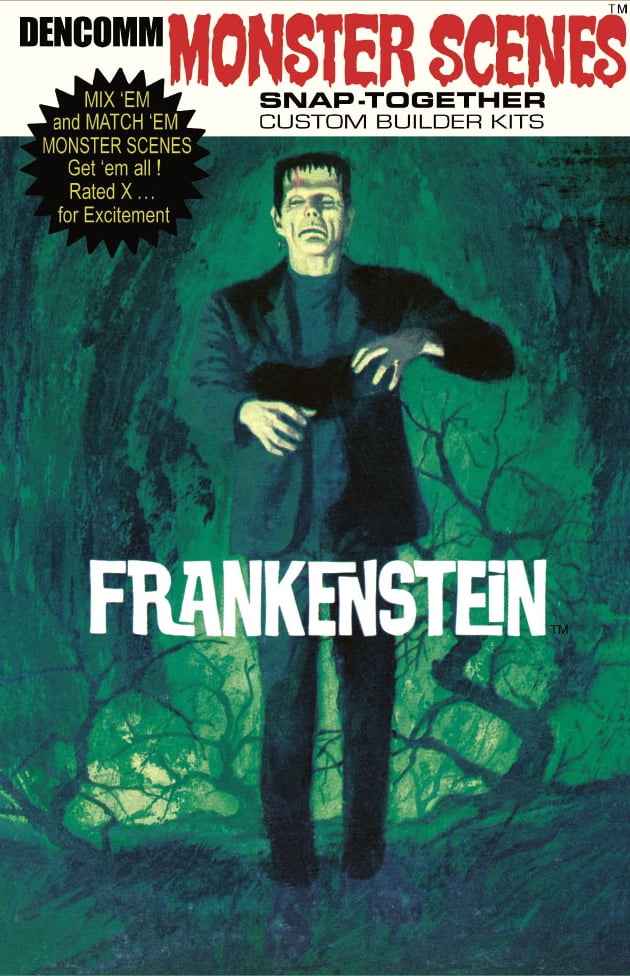 DENCOMM - Monster Scenes S1 - 1:13 Model Kit - Frankenstein: 55th ...