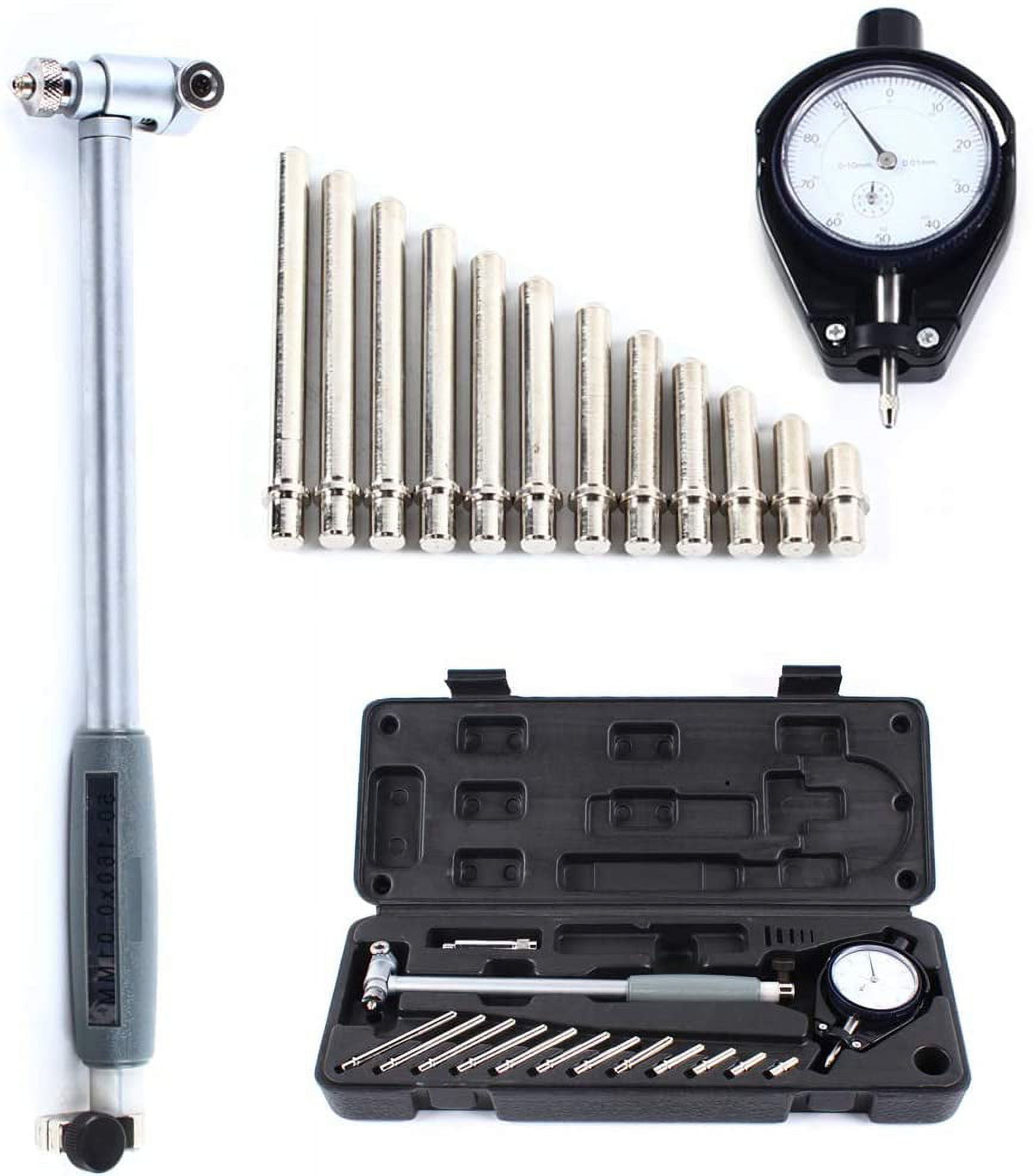 DENEST 1 Set Dial Bore Gauge Hole Indicator Measuring Engine Gage ...