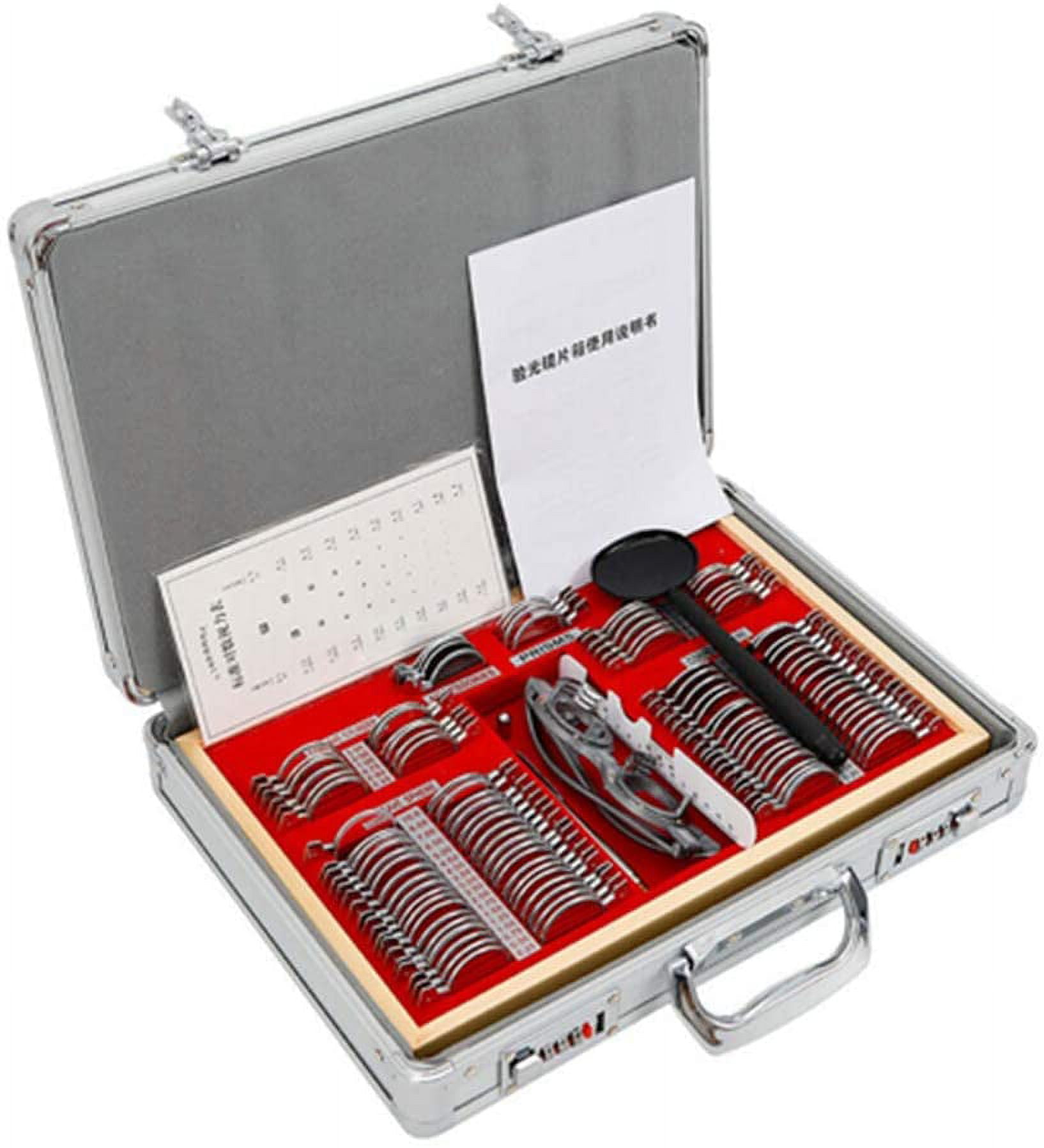 DENEST 104pcs Optometry Box Trial Lens Case Set with Optometry Test ...